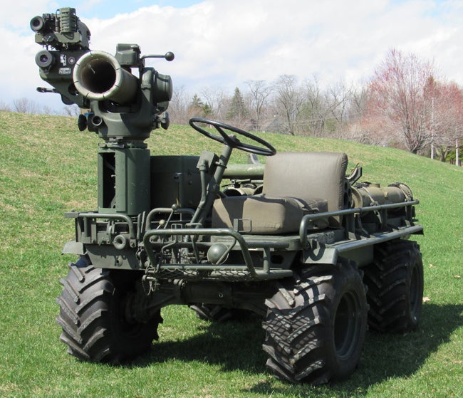 Cold War-era M274A5 Mule with a TOW missile launcher. - Militarytrader