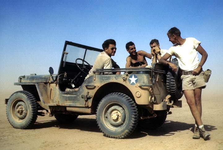These rare WWII photos show US Army and Navy vehicles in original color