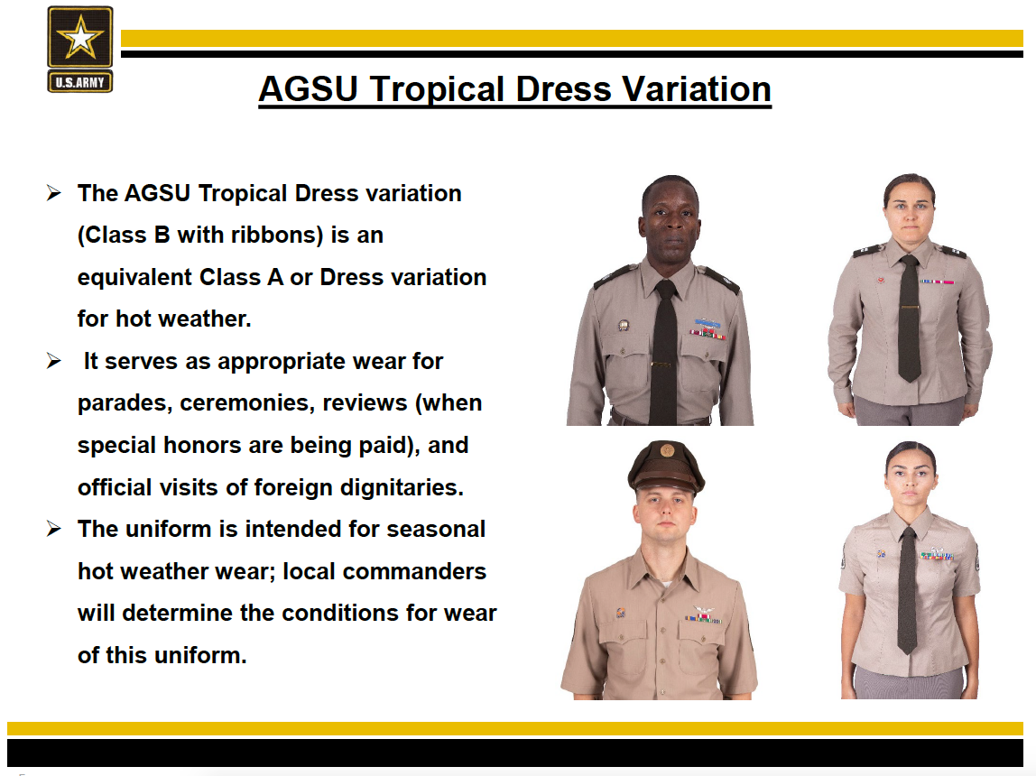 Army announces update to Class B Army Green Service Uniform