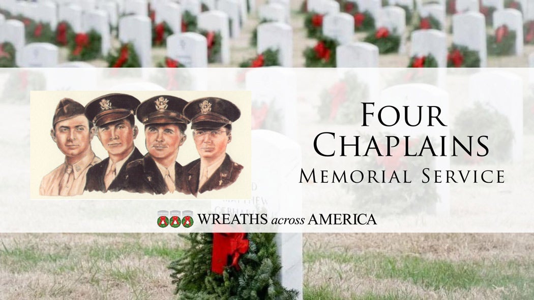 Wreaths Across America Honors “The Four Chaplains” With a Special ...